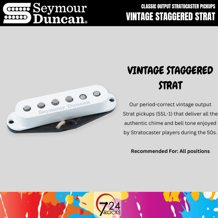 Seymour Duncan pickups Seymour Duncan Vintage Staggered Strat Pickup ...