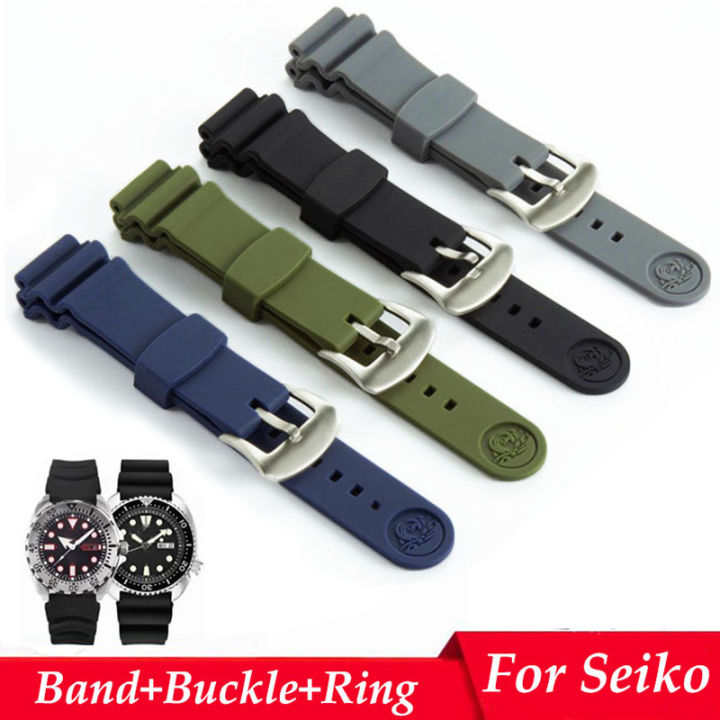 สายนาฬิกาข้อมือซิลิโคนเหมาะสำหรับ Seiko Watch Band เข้ากันได้สำหรับ ...