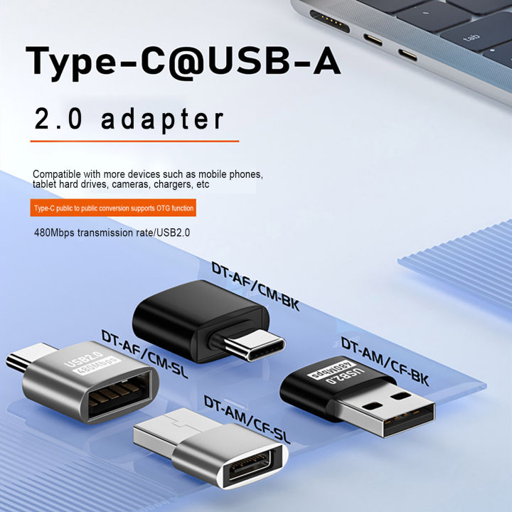 Long-lasting Type-c Female Adapter Usb to Type-c Adapter High-speed ...
