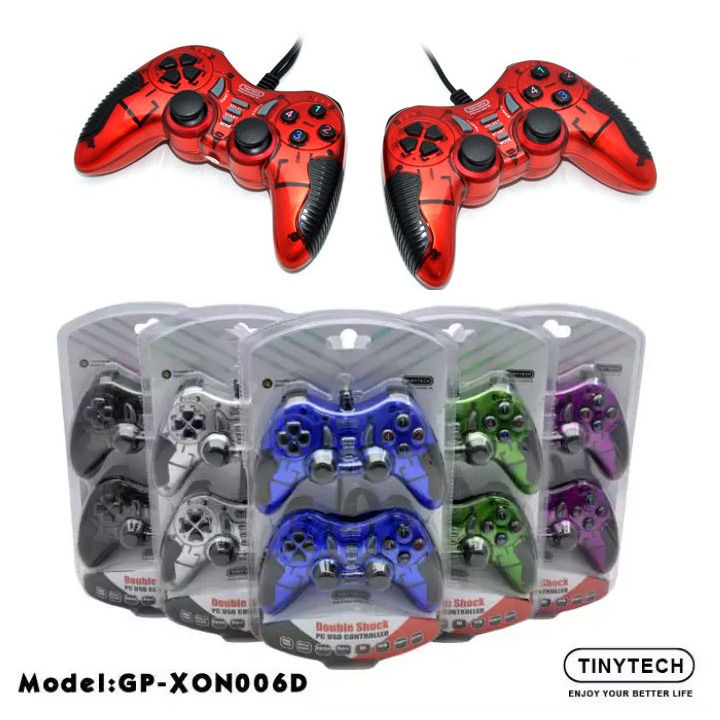 Official Tinytech Gp Xon006 Double Shock Pc Sigle Twin Usb Vibration Controller Lazada