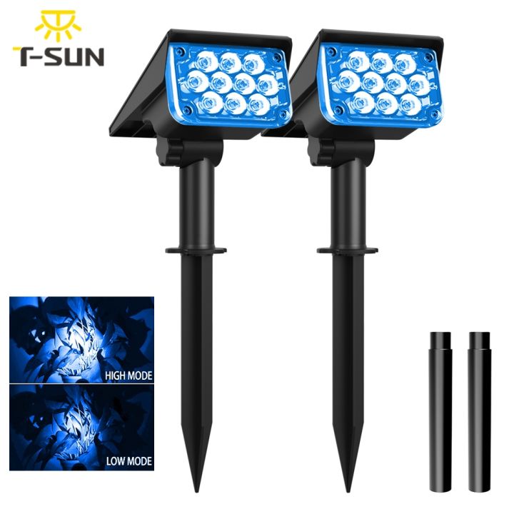 T-SUN Adjustable Solar Spotlight Solar Garden Light IP65 Solar Power ...