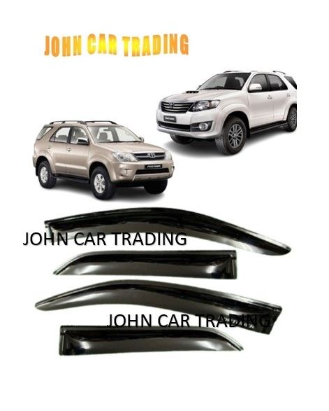 Toyota Fortuner 2004~2015 4" Window Door Visor Fortuner Air Press Wind ...