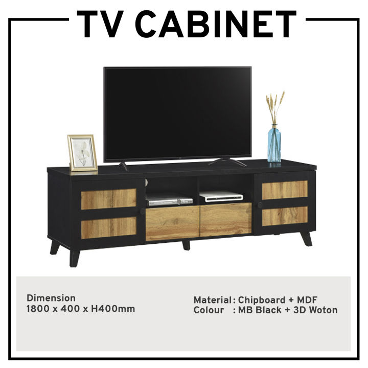 TV Cabinet TV Console Table Console Living Hall Cabinet 6ft TV Rack ...