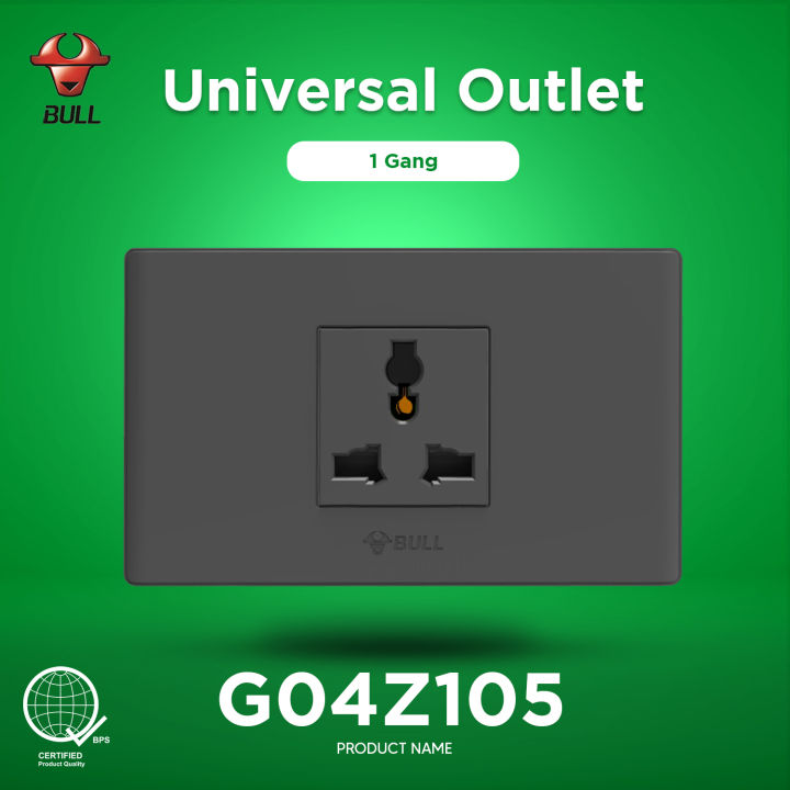 BULL 1 Gang Universal Wall Socket G04Z105 | Lazada PH