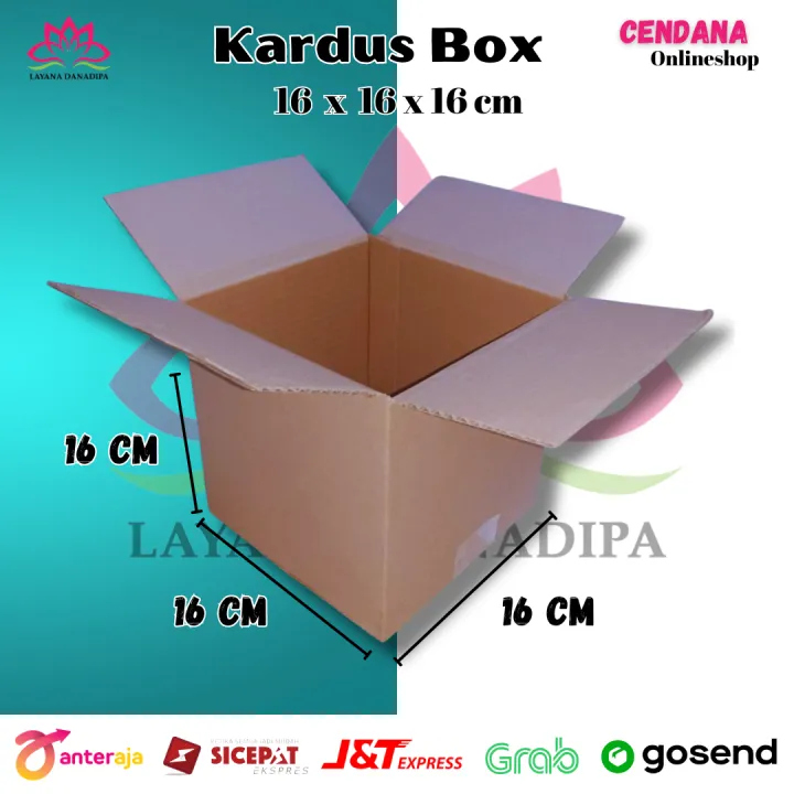 Kardus Box Ukuran 16 x 16 x 16 Cm (Harga per 10 Dus) | Lazada Indonesia