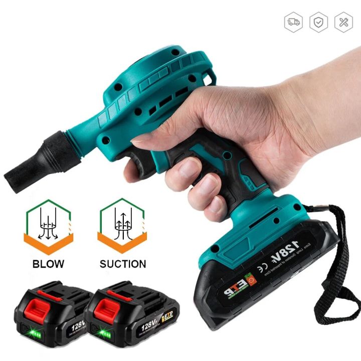 Cordless Air Blower Vacuum Cleaner Car Duster Wind Clean Blow Suction 2 ...