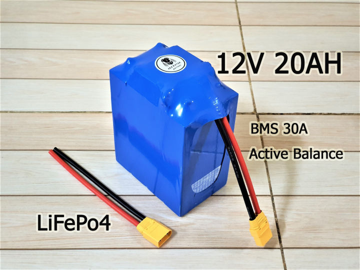 12V 20Ah BMS 30A แบตเตอรี่ลิเธียมฟอสเฟตพร้อมใช้ Lifepo4 | Lazada.co.th