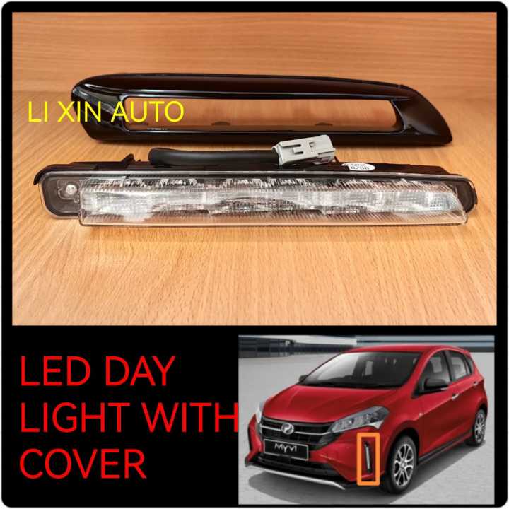 PERODUA MYVI GEN3 NEW 2022-2023 FRONT BUMPER LED DAY LIGHT WITH COVER ...