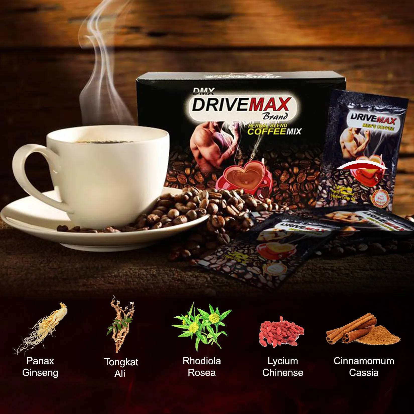 DRIVEMAX Herbal Blend Coffee Mix, Box of 15 Sachets | Lazada PH