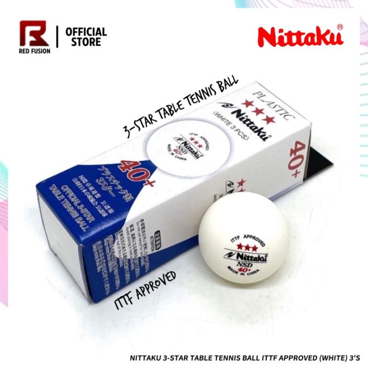 Nittaku White 3-Star Table Tennis Ball 3’s 100% Authentic | Lazada PH