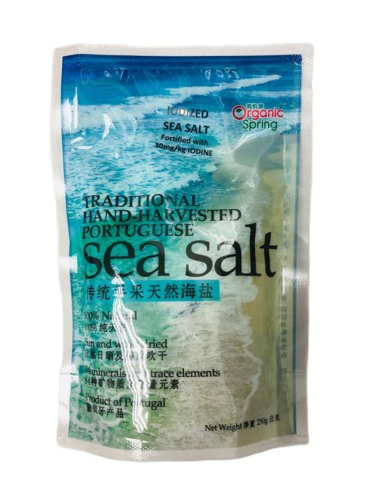 Sea Salt Organic Spring Hand Harvested Portuguese Sea Salt (Iodized ...