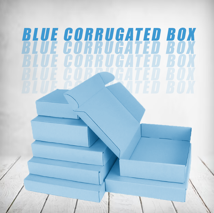 FULL BLUE Kraft Mailer Corrugated BoxON HAND Carton box corrugated ...