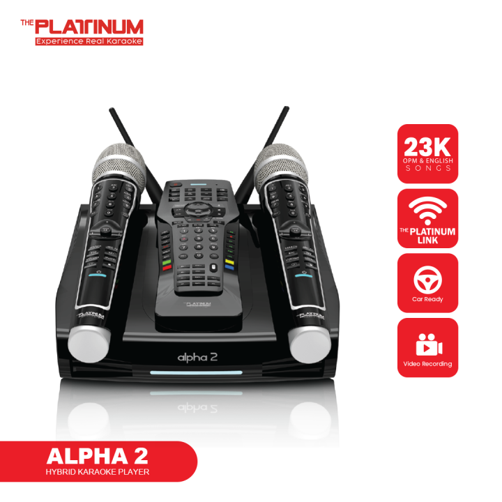 Platinum Karaoke Alpha 2 4K Wireless Mic Player | Lazada PH
