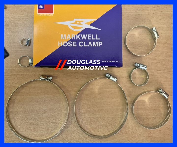 MARKWELL(TAIWAN) Universal Galvanized Hose Clamp Worm Type | Lazada PH