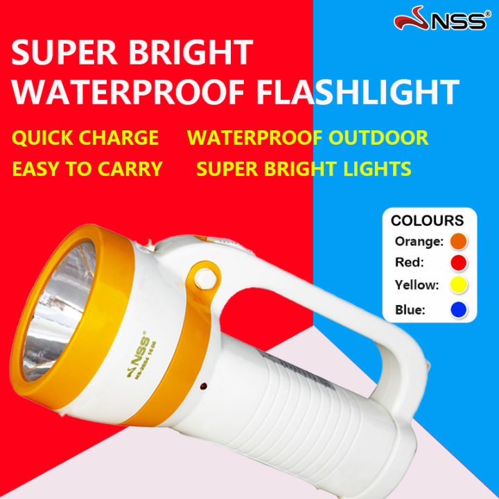 Nss flashlight rechargeable emergency light tactical flashlight lantern ...