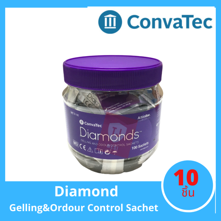 ซองดับกลิ่นในถุงอุจจาระติดหน้าท้อง จำนวน 10 ซอง Diamonds Gelling and ...