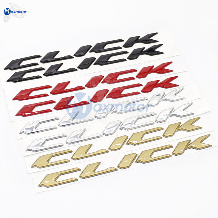 Tank Emblem Stickers Motorcycle Accessories 3D Stickers Decals CLICK ...