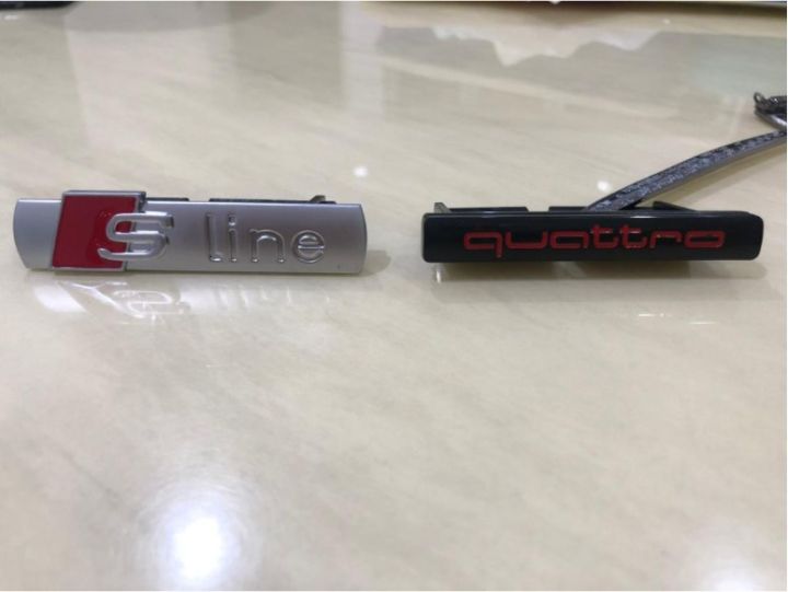 Audi S line Quattro OEM Side Fender Emblem Logo | Lazada