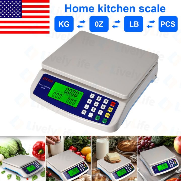 Digital Scale Weight Rechargeable Digital Price Computing Scale 30kg ...