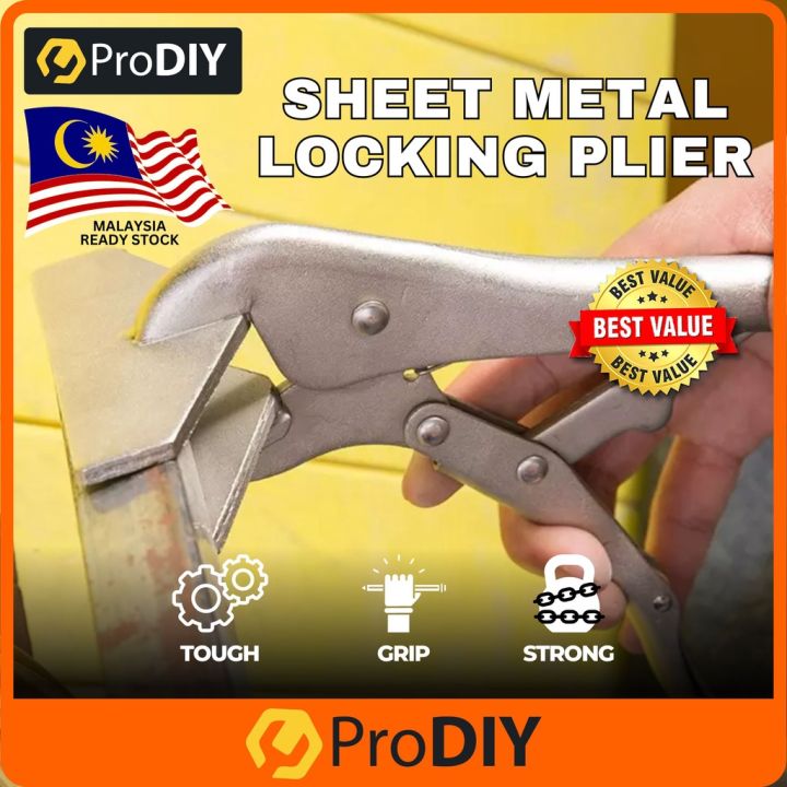 Sheet Metal Type Locking Plier Heavy Duty Clipper Multifunction Grip ...