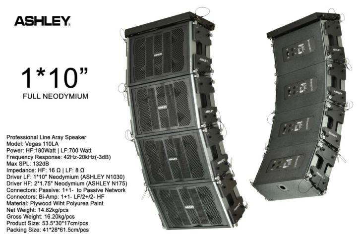 Speaker PASIF Line Array ASHLEY VEGAS 110 LA Original 10 inch | Lazada ...
