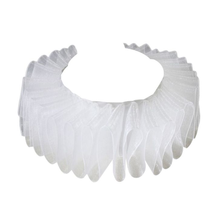 【Ready Stock】Womens Renaissance Elizabethan Ruffled Fake Collar Chiffon ...