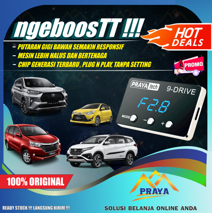 9 drive Piggyback Remap Ecu Brio AVANZA CALYA AYLA SIGRA AGYA CRZ BRV MOBILIO XENIA RUSH TERIOS ...