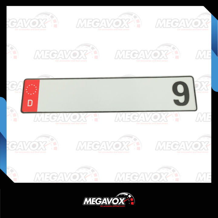 Universal Euro Plate #9 Red | Lazada PH