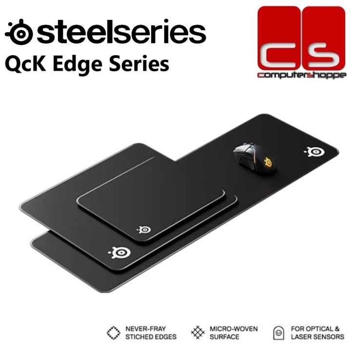 SteelSeries QCK EDGE Series Cloth Gaming Mouse Pad - M/L/XL | Lazada
