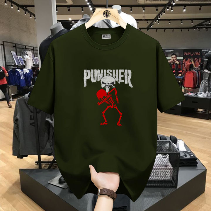 Ry Lifestyle - Baju Kaos Lengan Pendek New Logo Punsher Skull Bahan ...