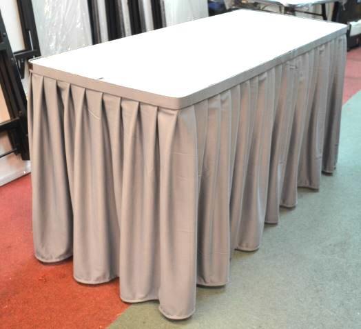 Table Skirting for table size 45W x 150L x 75H cm | Lazada