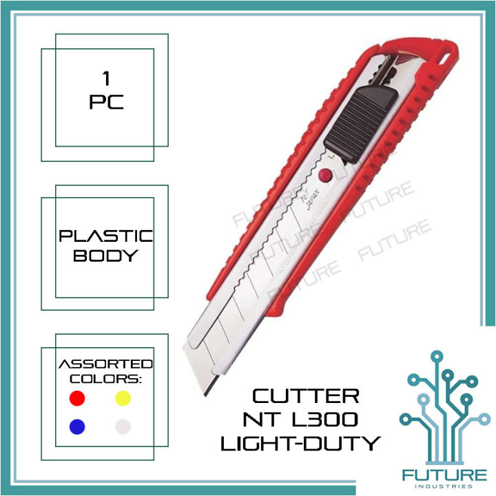 Cutter Blade NT Cutter L300RP L300 L300 RP Heavy Duty Office Plastic Body Cutter Paper Cutter ...
