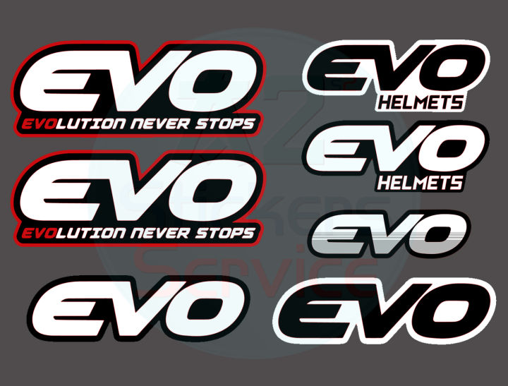 EVO Sticker pack - Laminated/Waterproof (7 pcs) | Lazada PH
