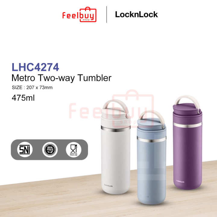 LocknLock Exclusive Metro Two-way Tumbler 475ml - LHC4274 | Lazada Indonesia