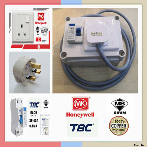 Safety ELCB Socket 13a c/w 5Meter & MK Plug Top 13A (2021) | Lazada