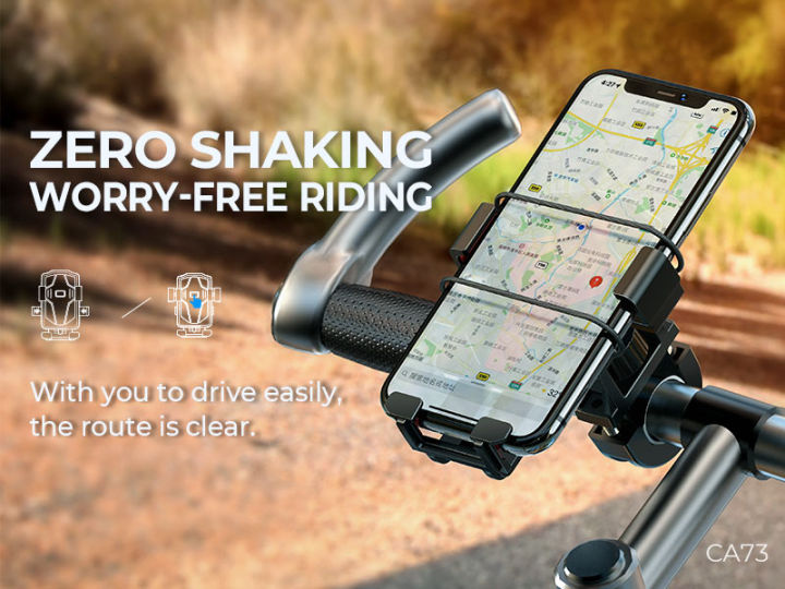 Hoco CA73 ที่จับโทรศัพท์ ที่จับมือถือ ขาจับมือถือ สำหรับ มอเตอร์ไซค์ ...