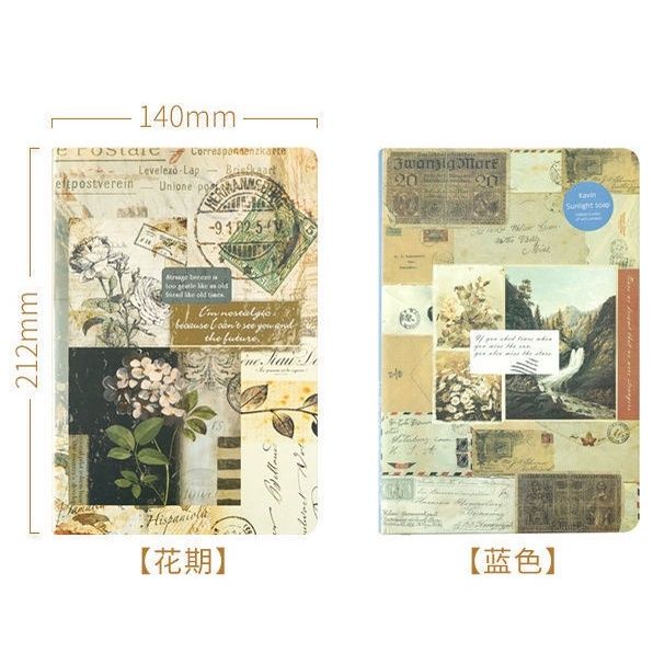European retro classic Notebook cute Notebook watercolor Notebook Kraft ...
