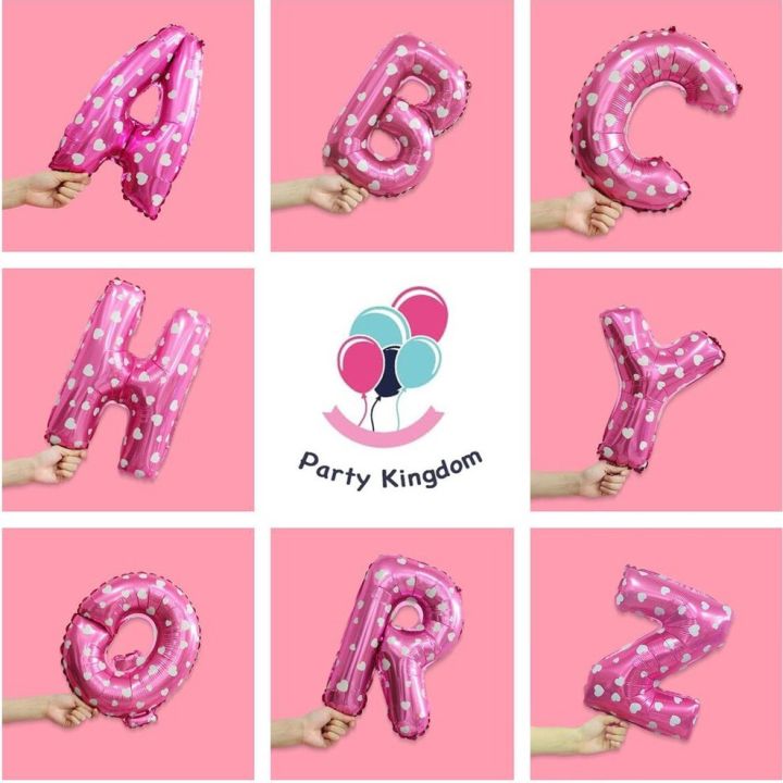 16inches Pink heart letter foil balloon Wedding celebration birthday ...
