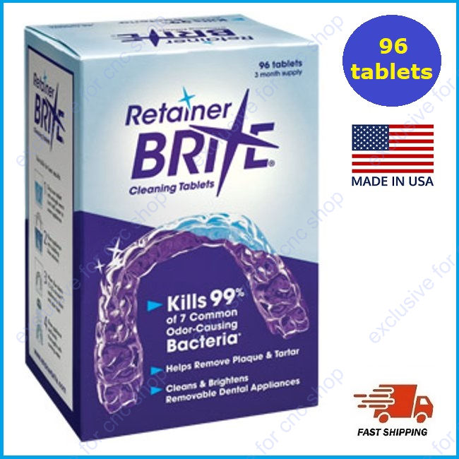[Exp 03/2027] Retainer Brite Cleaning Tablets 96 Tablets 3 Months ...