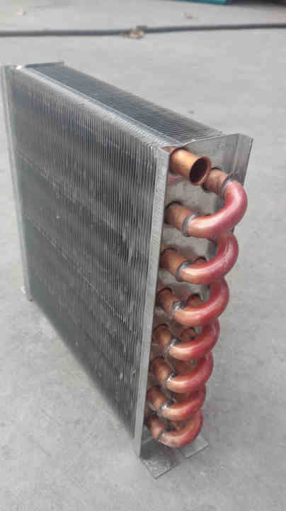 Water-cooled row, air-cooled condenser, evaporator, 1/4 radiator ...