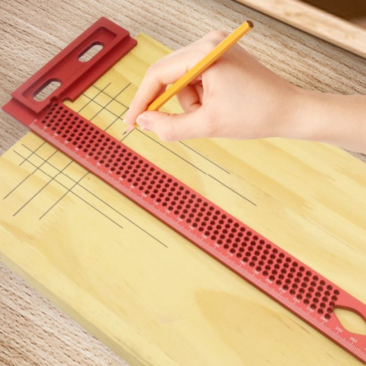 Woodworking Cross Calibration Ruler ,T Type Scribing Marking Gauge ...