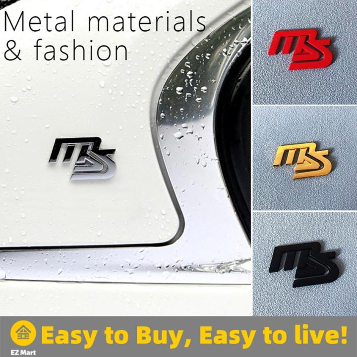 【Fast Shipping】 Car Sticker MS Emblem Decal Sticker Logo for Mazda 2 3 5 6 CX-5 CX-7 323 Axela ...