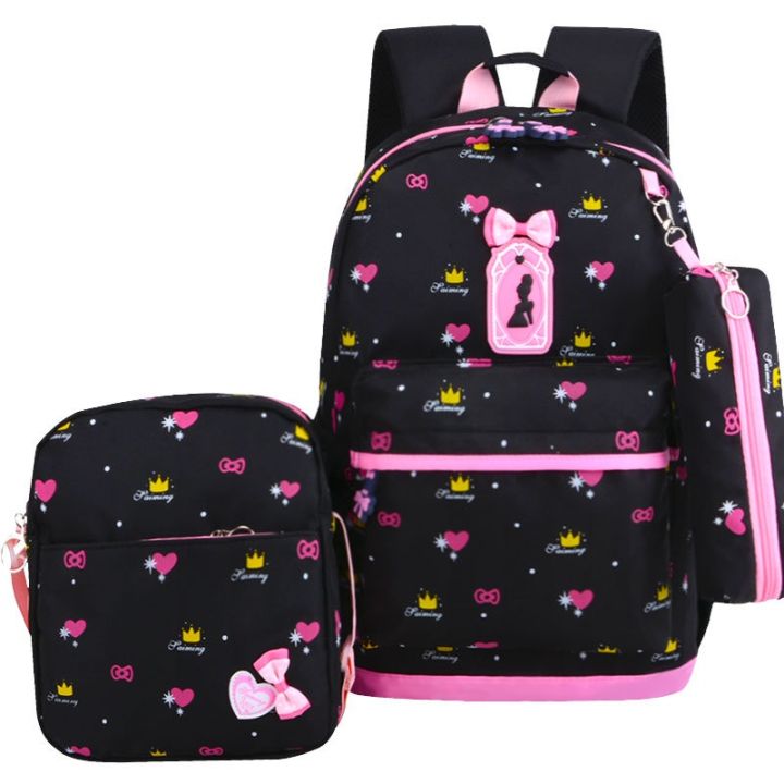 3 in 1 backpack set student school backpack Nylon waterproof for women ...