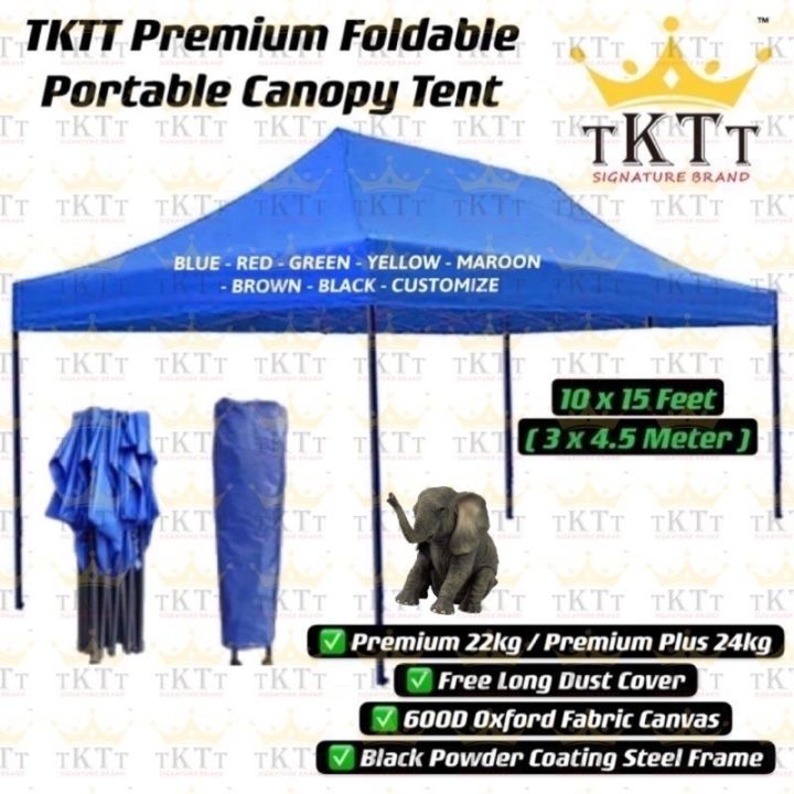 TKTT 10Ft x 15Ft (3m x 4.5m) PREMIUM Foldable Canopy/ Night Bazaar ...