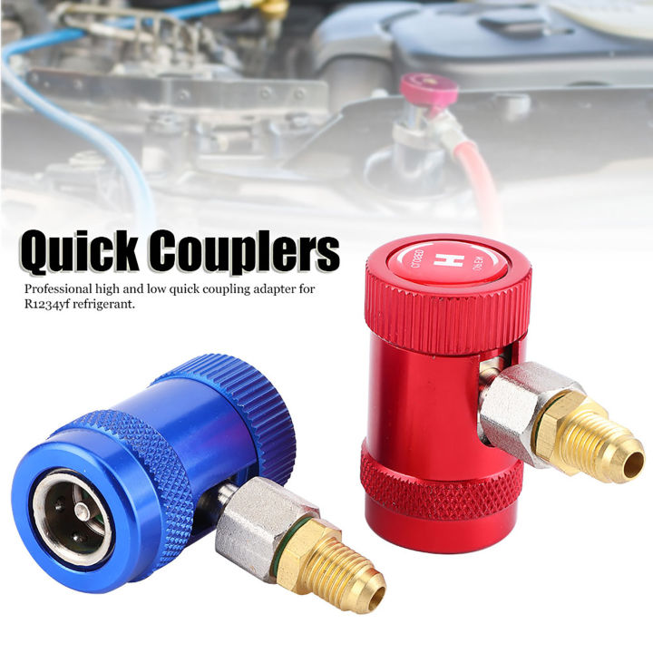 Brass Refrigerant Adapter Durable Quick Connector Professional Prevents ...