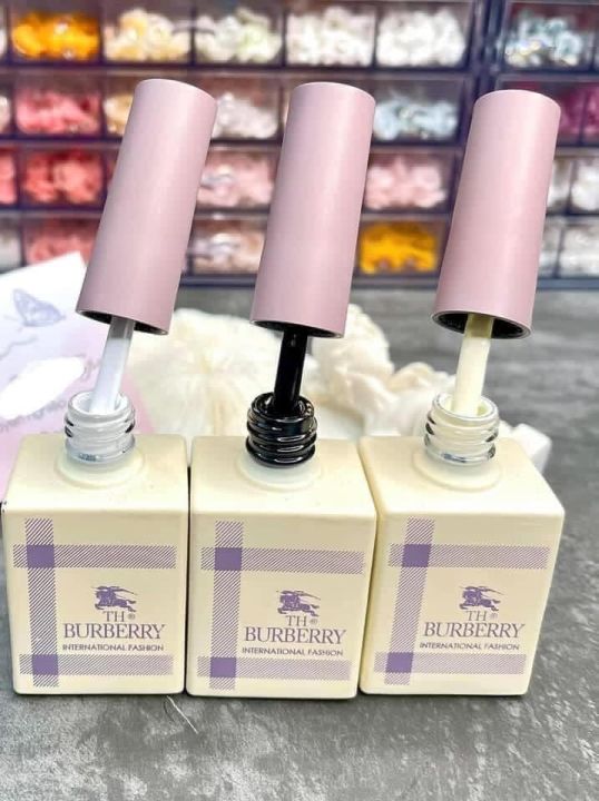 Sơn Gel Đen Trắng Nước Gạo Trắng Sữa Nail Burberry Siêu Đặc chai 15ml ...
