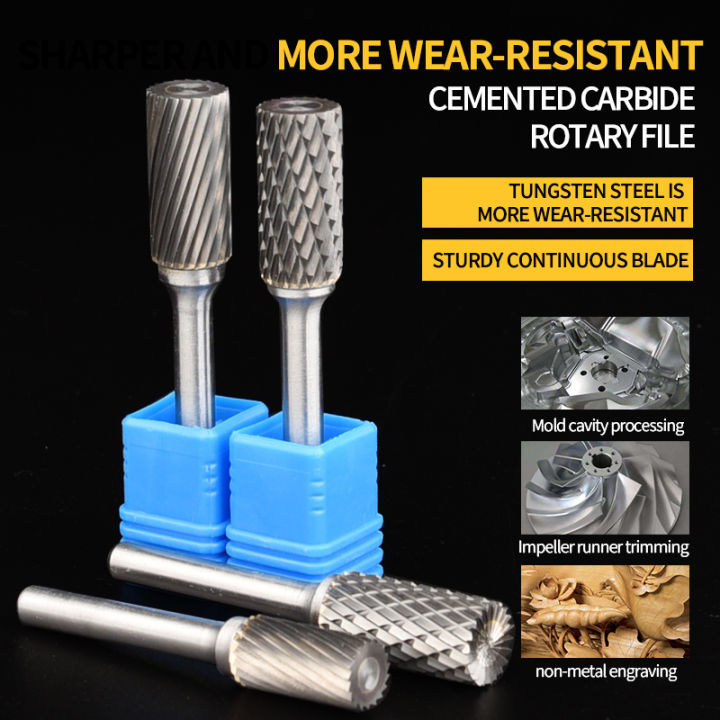 Carbide rotary file A-type tungsten steel file head metal electric ...