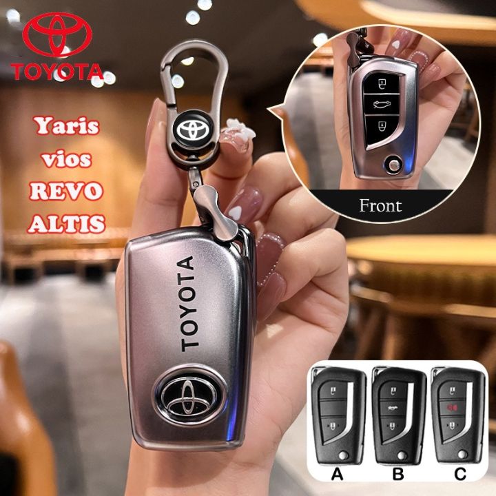 เคสกุญแจพับรถโตโยต้าสำหรับ Toyota Revo คอโรลล่าอัลติสพวงกุญแจ Revo Key ...