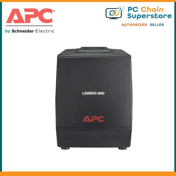 APC Line-R 800VA / 400W Automatic Voltage Regulator (AVR) - 3 Universal ...
