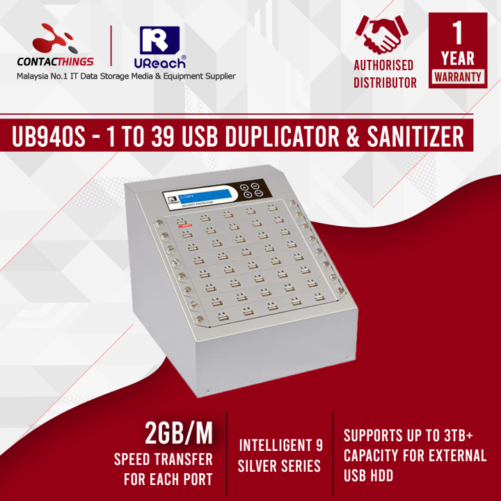 U-REACH USB Drive/USB-HDD Duplicator Duplicator/Cloner and Eraser (1 to ...